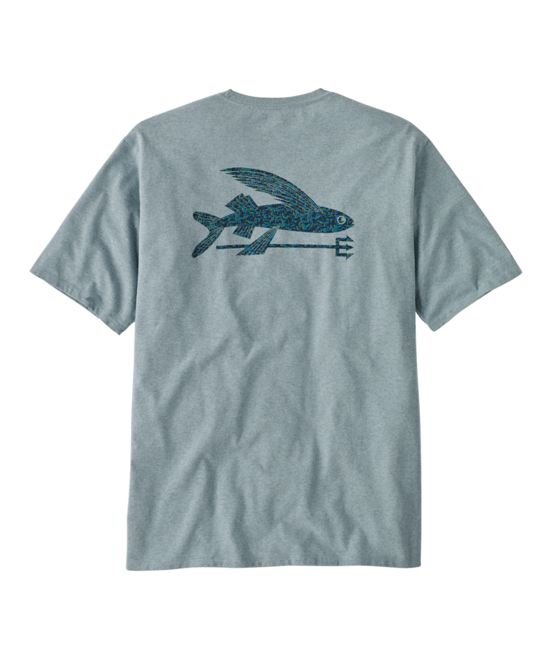 M's Flying Fish Responsibili-Tee - Flying Fish: Sea Texture w/Thermal ...