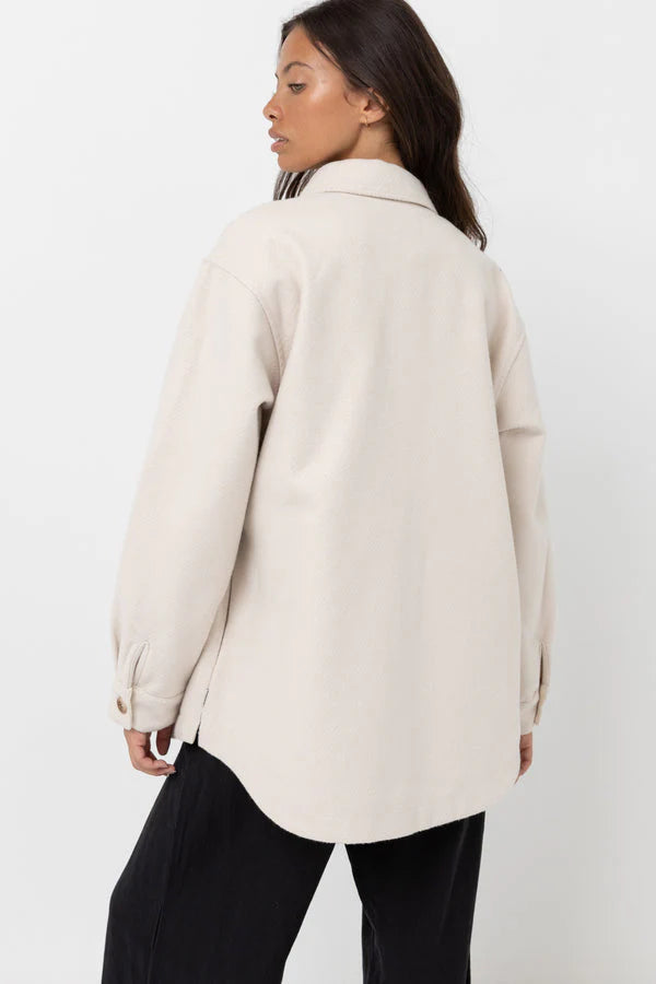 Classic Minimal Shacket Oat – Salt Air Surf
