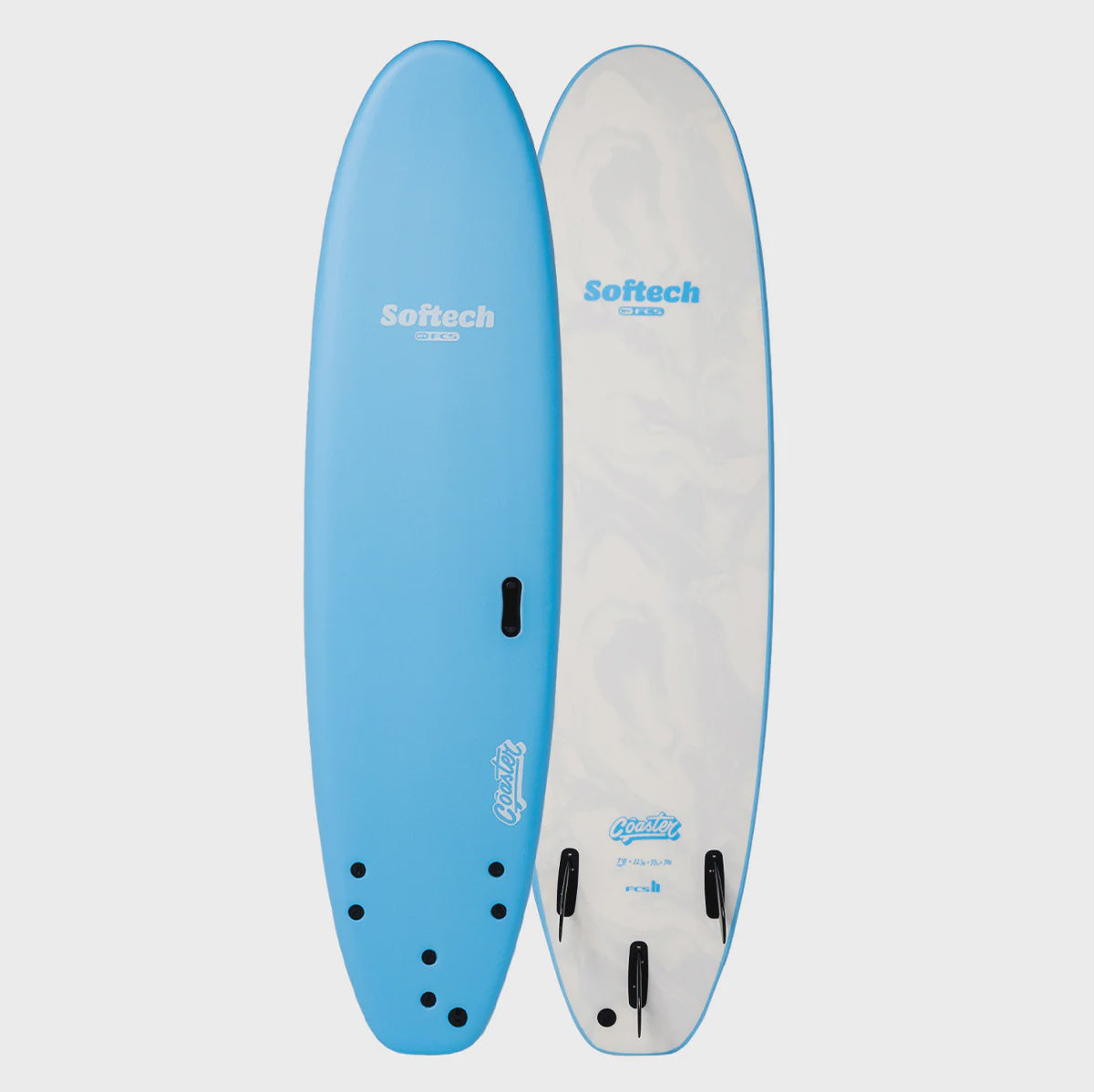 Coaster FCS II 7'6 Sky Blue – Salt Air Surf