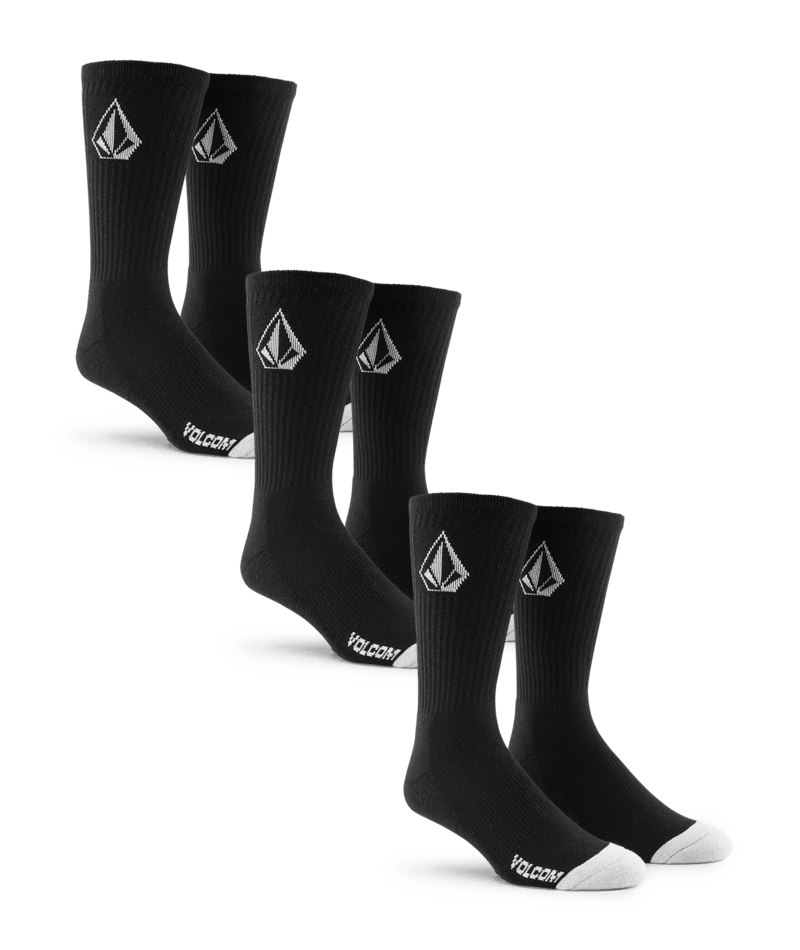 FULL STONE SOCK 3PK - Black – Salt Air Surf